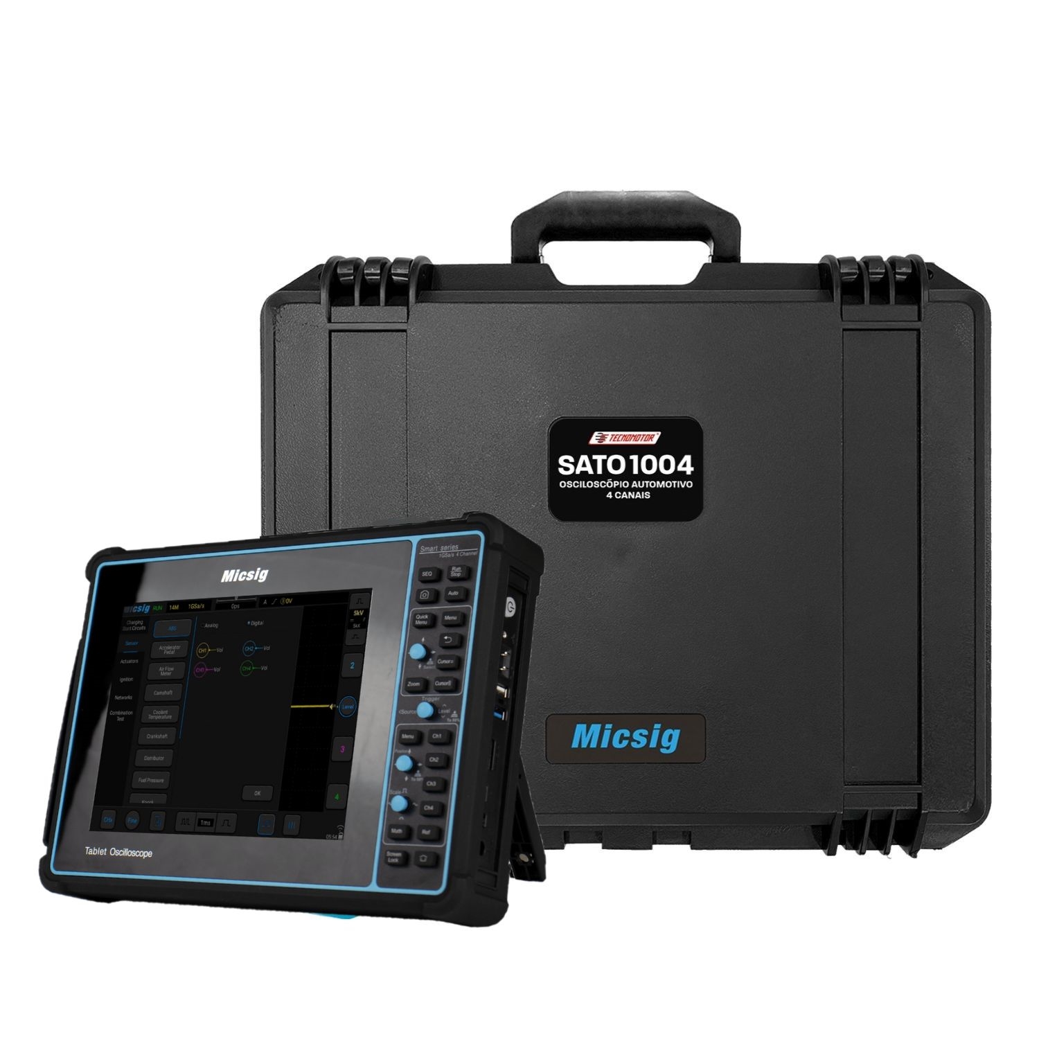 Osciloscópio Automotivo Completo MicSig Tecnomotor - SATO1004 ...