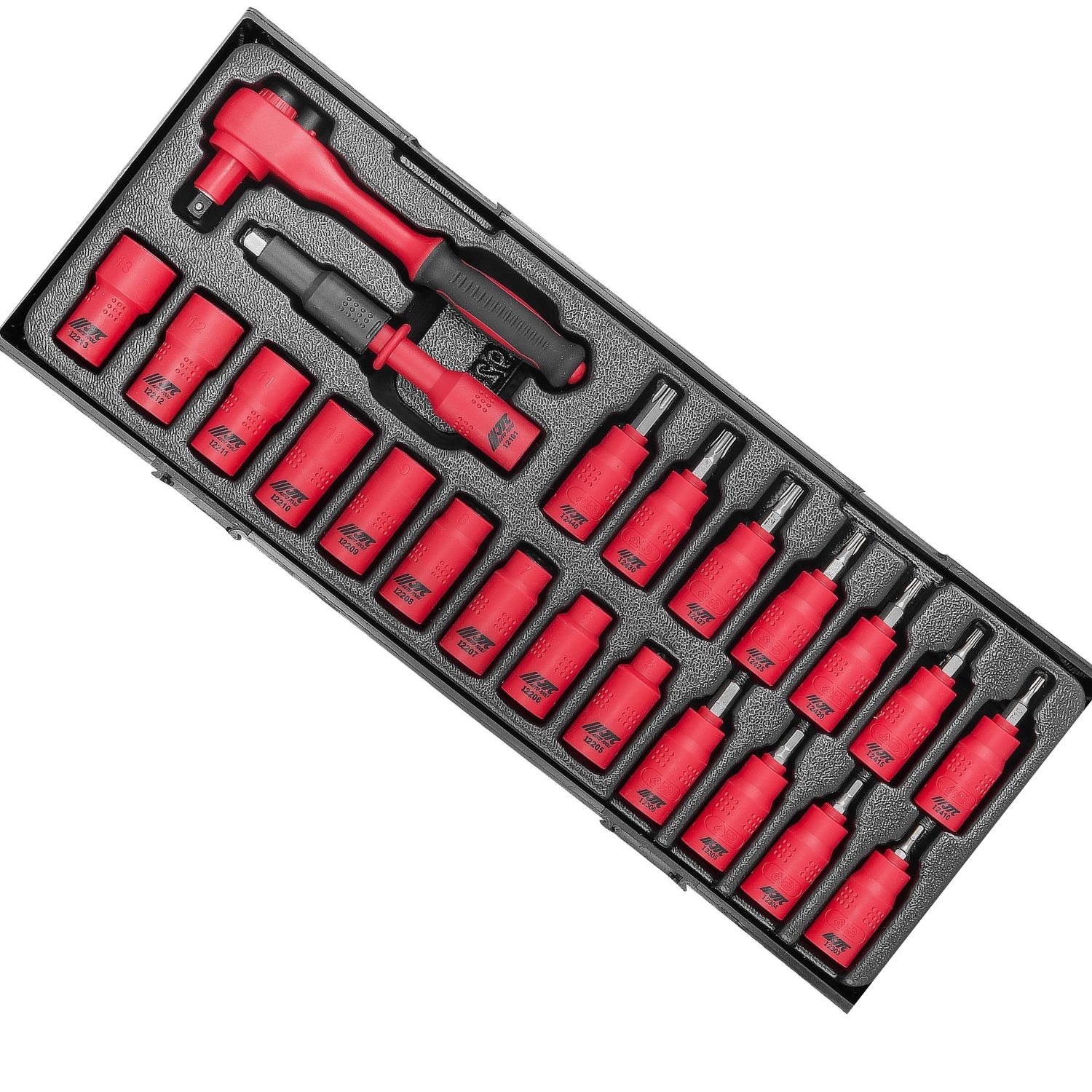 Kit de soquetes e pontas com isolação (22 peças) - JTCK9221 - Kit de ...
